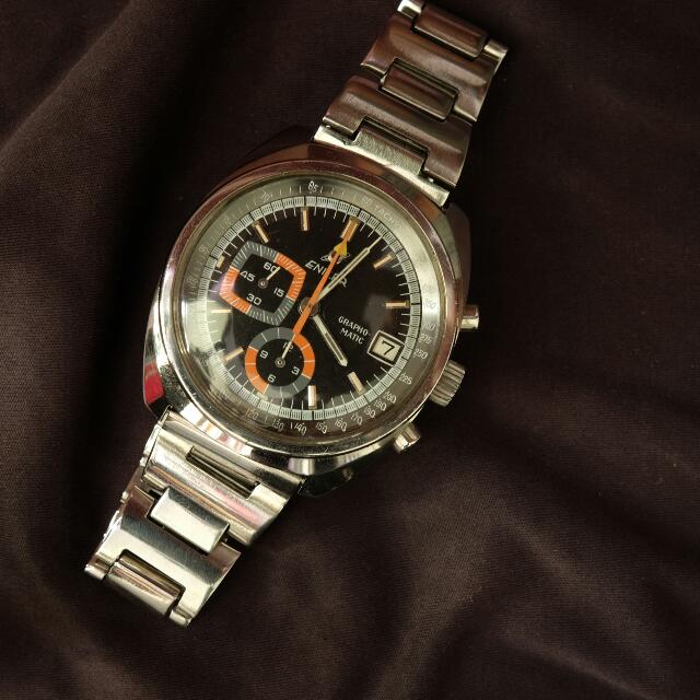 (RESERVED) Rare Enicar Graphomatic Lemania 1340, Luxury, Watches on ...