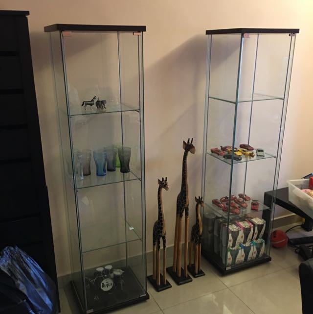 Rm 200 For 2 Ikea Glass Display Case Furniture And Home Living Kitchenware And Tableware Other