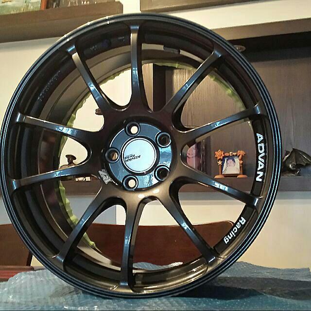 Advan RZ Yokohama Rims, Car Accessories on Carousell