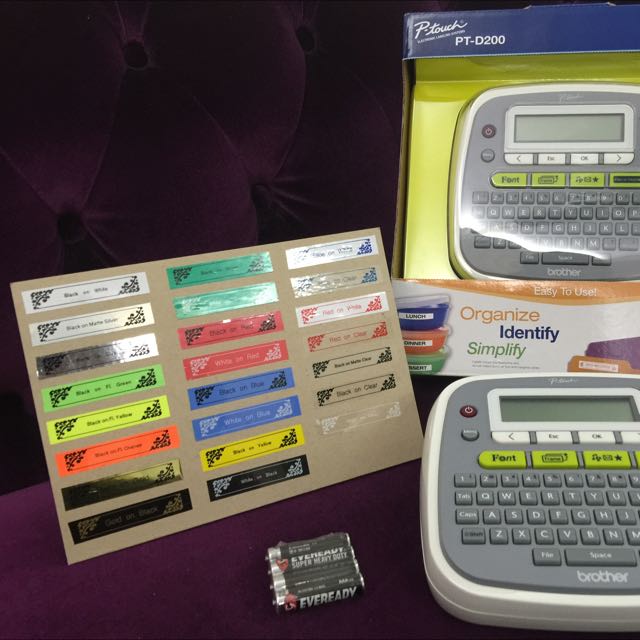 Brother P-touch PT-D200 Label Maker, TV & Home Appliances, Kitchen ...