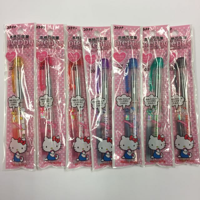 Hello Kitty Platinum Preppy Fountain Pen (Limited Edition!), Hobbies ...