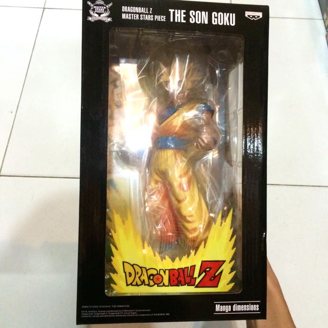 Large Dragonball Z Master Star Piece The Super Saiyan God Son Goku Manga Dimensions Figurine ...