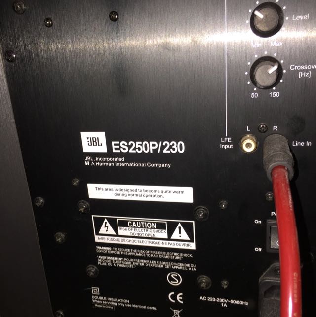 JBL ES250P 400w Subwoofer, Music & Media on Carousell