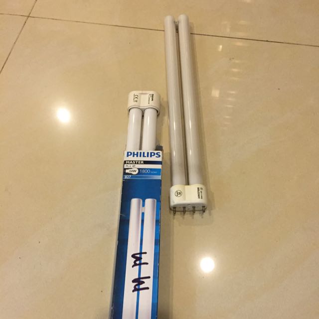 Philips 4 Pin 24w Compact Fluorescent Lamp, Furniture & Home Living ...