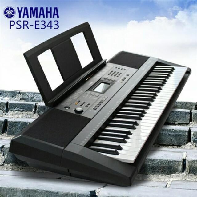 Yamaha PSR E343 Keyboard, Hobbies & Toys, Music & Media, Musical ...