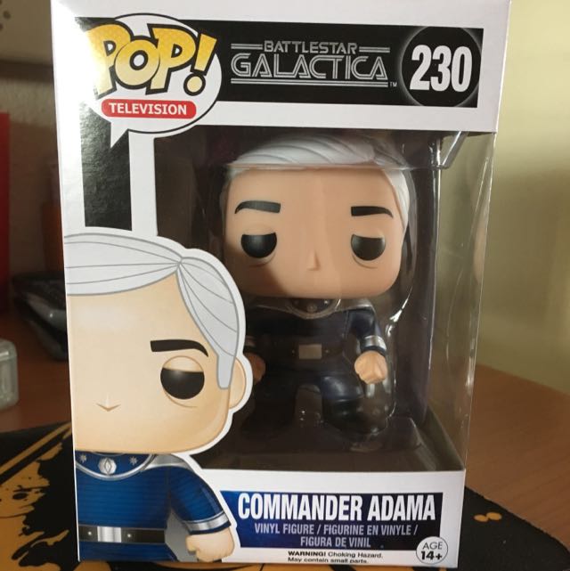 BNIB - Battlestar Galactica Commander Adama, Hobbies & Toys, Toys ...
