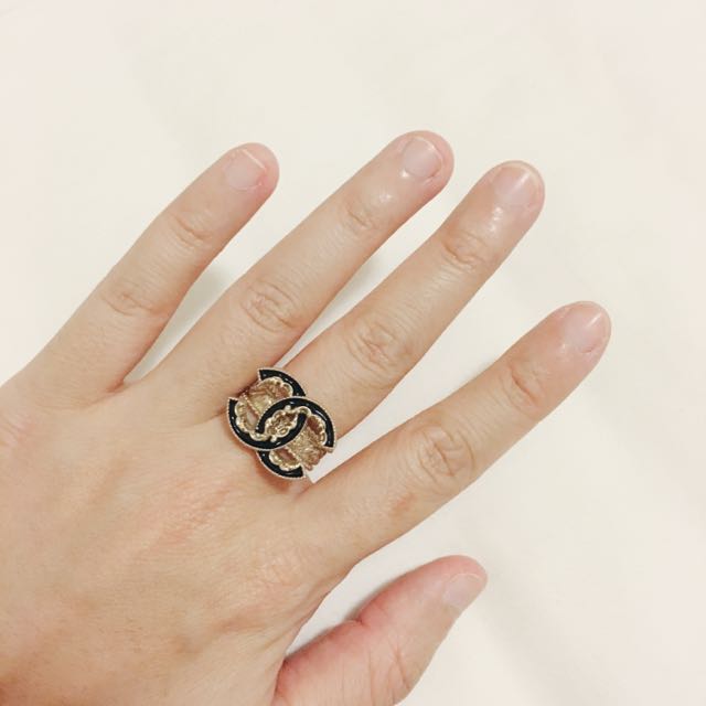 Chanel Classic CC Logo Ring With Details, Luxury, Bags & Wallets on ...