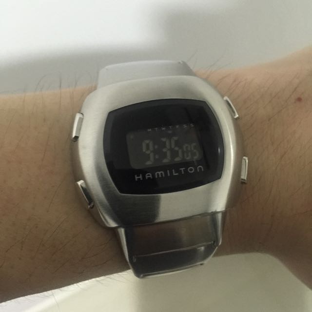 Hamilton Men In Black II Retro Futuristic Digital Watch, Luxury ...