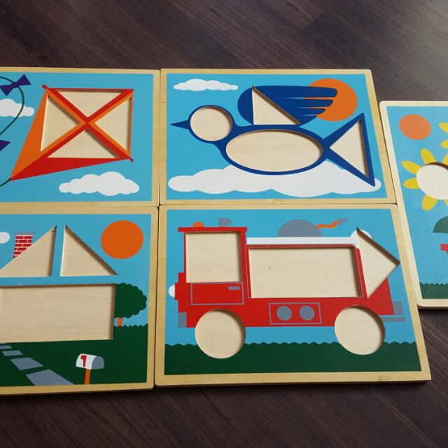 Melissa & Doug Beginner Pattern Blocks, Hobbies & Toys, Toys & Games on Carousell