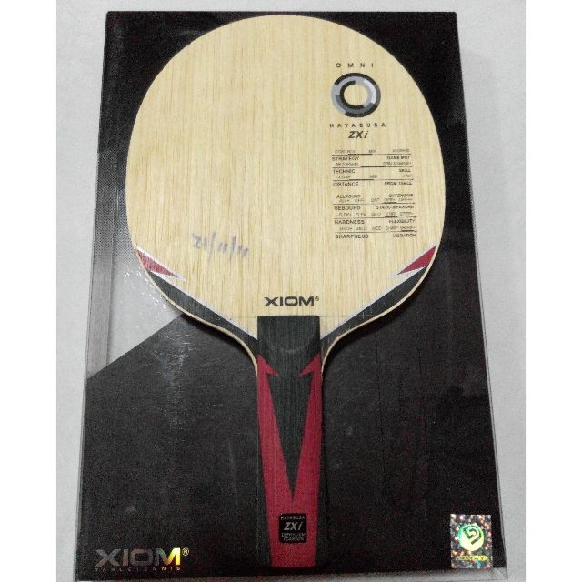 Xiom Hayabusa ZXi Table Tennis Blade, Sports Equipment, Sports & Games, Racket & Ball Sports on ...