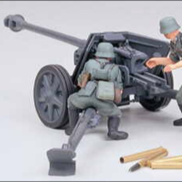 1:35 Tamiya German WW2 Anti-tank gun PAK40, Hobbies & Toys, Toys ...