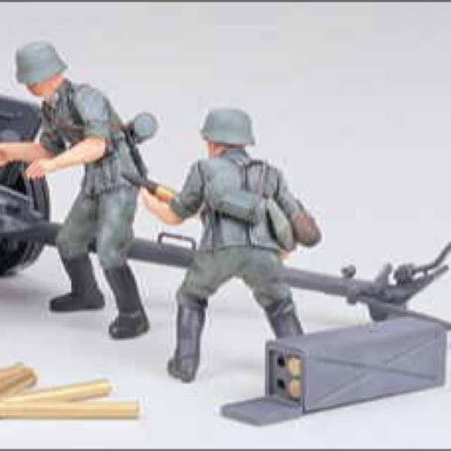 1:35 Tamiya German WW2 Anti-tank gun PAK40, Hobbies & Toys, Toys ...