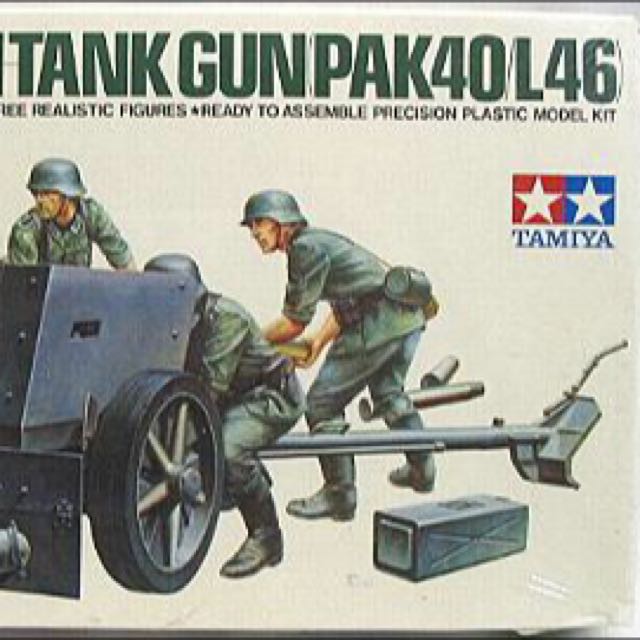 1:35 Tamiya German WW2 Anti-tank gun PAK40, Hobbies & Toys, Toys ...