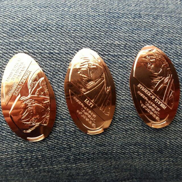 [Reserved] Shingeki No Kyojin/ Attack On Titan Pressed Coins, Hobbies ...