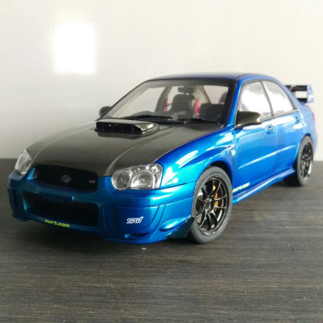 *XMAS SALES* 1/18 Custom Autoart Subaru WRX STI 2003 With Work S1 Rims ...