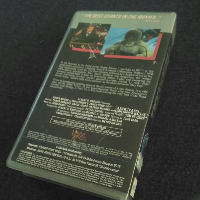 (1985) VHS Tape James Bond, Hobbies & Toys, Collectibles & Memorabilia ...