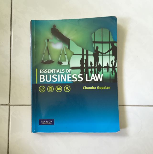 Essentials Of Business Law By Chandra Gopalan, Hobbies & Toys, Books ...