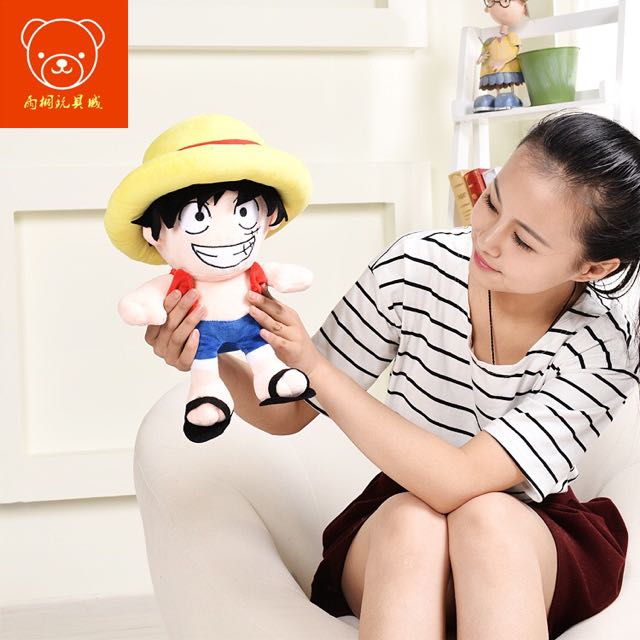 Luffy Soft Toy/ Plushie, Hobbies & Toys, Toys & Games on Carousell