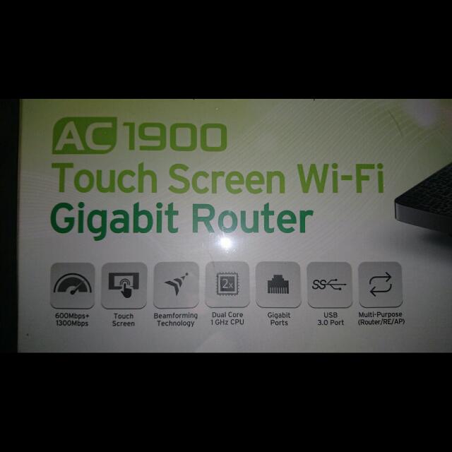 TP Link AC1900 Touch Screen Wifi Gigabit Router, Computers & Tech ...