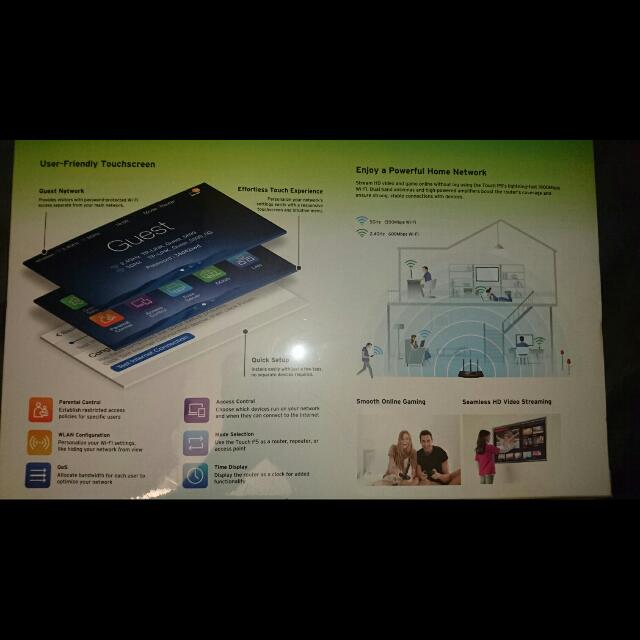 TP Link AC1900 Touch Screen Wifi Gigabit Router, Computers & Tech ...