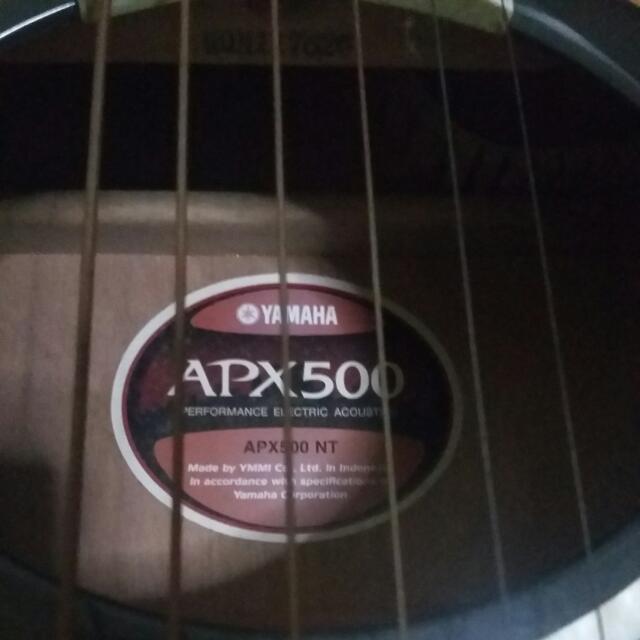 YAMAHA APX 500 NT Performance Electric Acoustic Guitar, Hobbies & Toys, Music & Media, Music ...