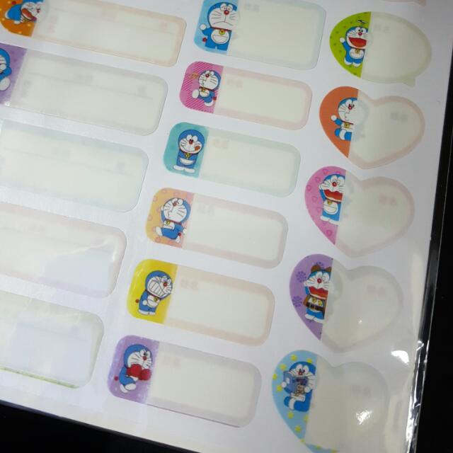 Doraemon Name Label Stickers, Hobbies & Toys, Books & Magazines ...