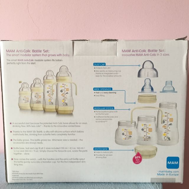 MAM Anti - Colic Bottle Starter Set, Babies & Kids, Nursing & Feeding ...