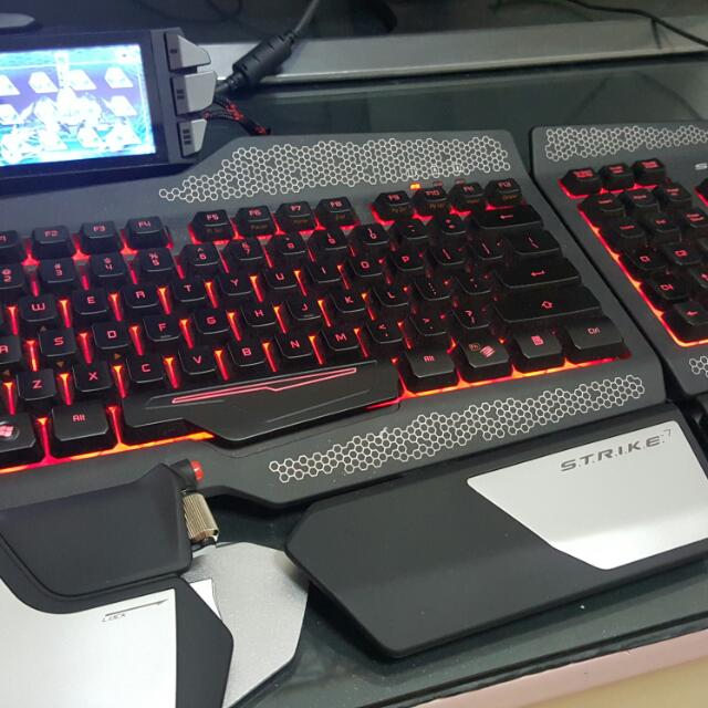 Mad Catz Strike 7 Keyboard, Hobbies & Toys, Toys & Games on Carousell