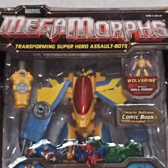 Marvel Megamorphs Wolverine Transforming Super Hero Assault Bot ...