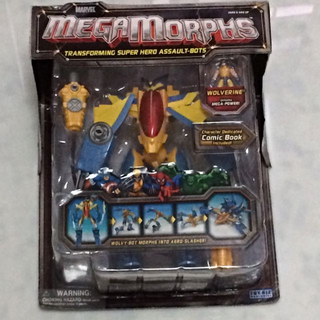 Marvel Megamorphs Wolverine Transforming Super Hero Assault Bot ...