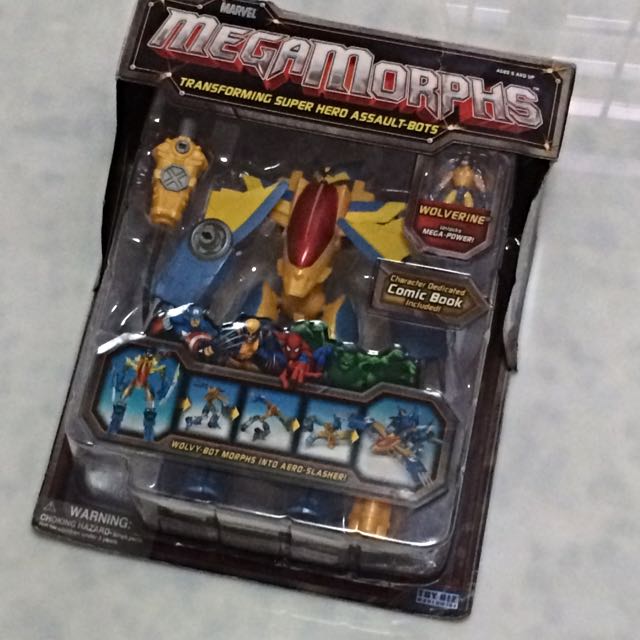 Marvel Megamorphs Wolverine Transforming Super Hero Assault Bot ...