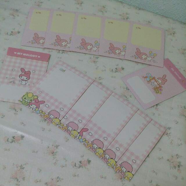 My Melody Writing Pad & Envelopes Set, Everything Else on Carousell