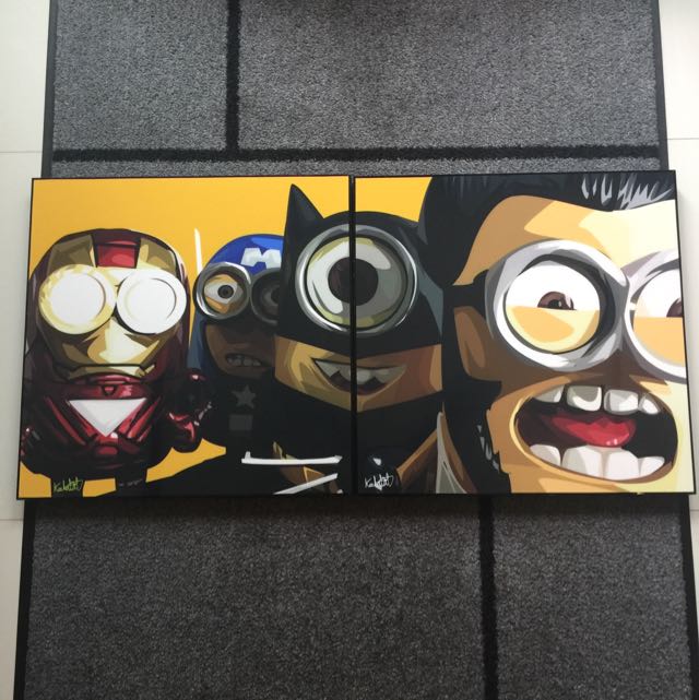 Keetatat Pop Art - Minion Marvel X DC, Hobbies & Toys, Stationery ...