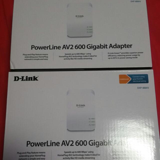 PowerLine AV2 600 Gigabit Adapter, Computers & Tech, Parts ...