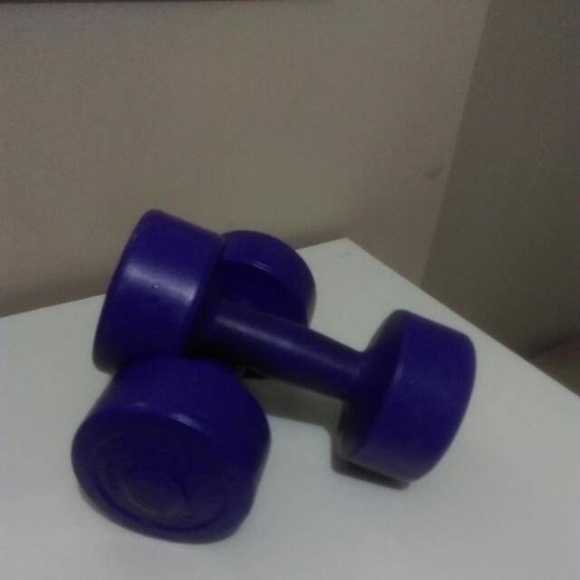 2kg Dumbells X 2, Sports Equipment, Exercise & Fitness, Weights ...