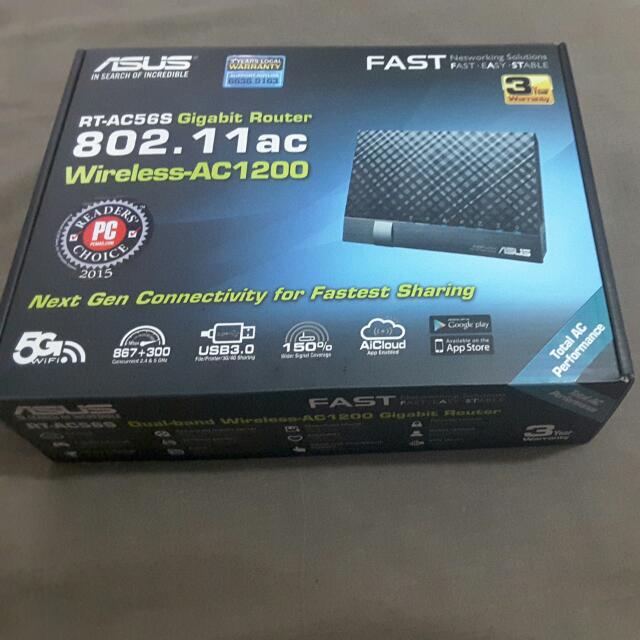 Asus RT-AC56S Router, Computers & Tech, Parts & Accessories, Networking ...