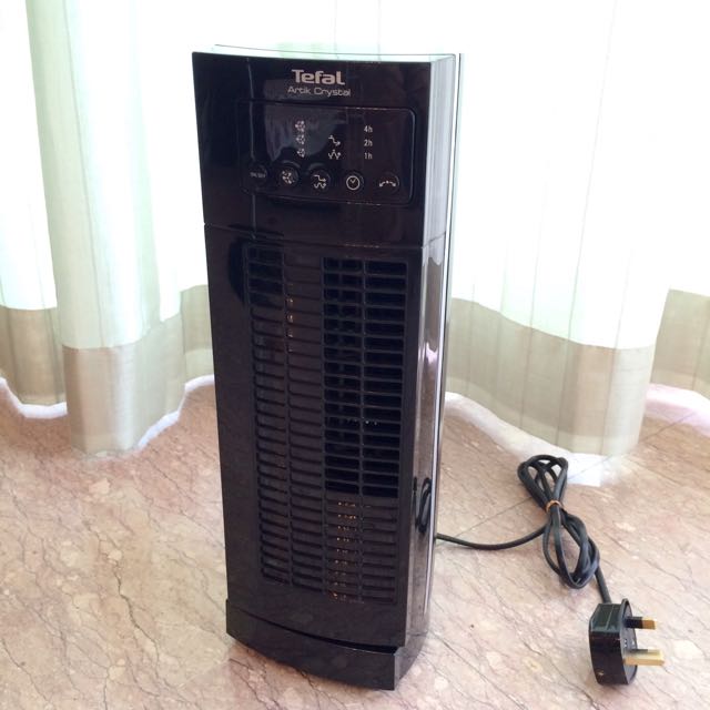 (Reserved) Tefal Artik Crystal 15-inch (38cm) Mini Tower Fan Black, TV ...