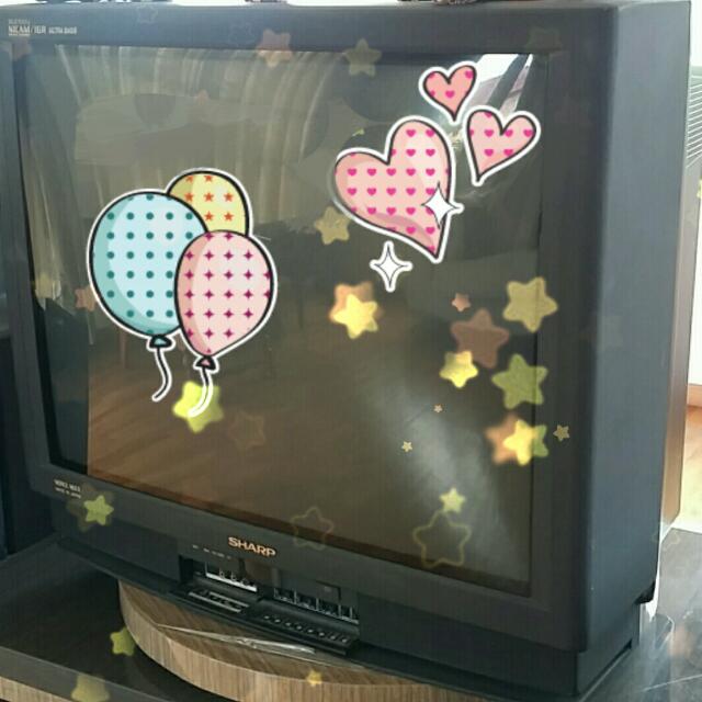 Sharp CRT TV 29" - Short Back Model, Hobbies & Toys, Memorabilia ...