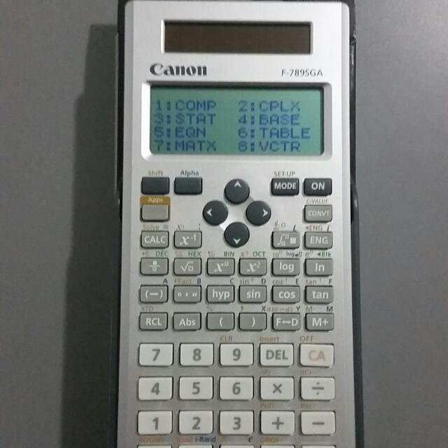 CANON F-789SGA Scientific Calculator, Electronics on Carousell CANON F-789SGA Scientific Calculator, Electronics on Carousell