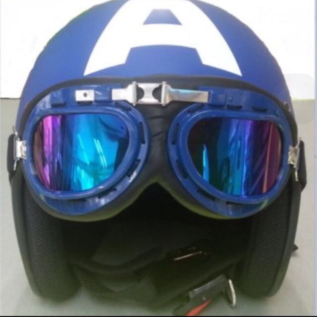 Marvel Avengers Captain America motorcycle helmet, Hobbies & Toys, Toys ...