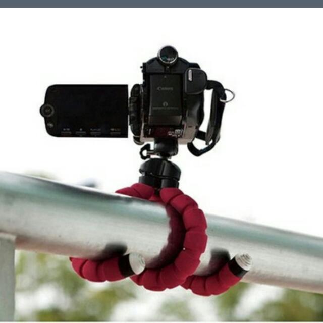 (PO) Flexible Adjustable Tripod Bracket Spider Mount Holder 360 Degrees ...