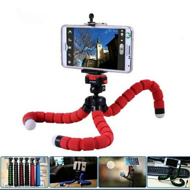 (PO) Flexible Adjustable Tripod Bracket Spider Mount Holder 360 Degrees ...