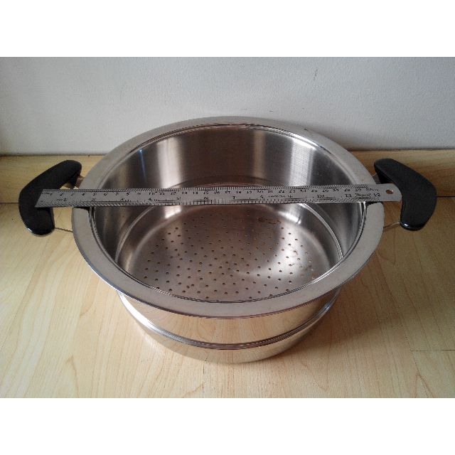 AMC, stainless steel 18-10 - Tray insert with 2 handles for steaming ...