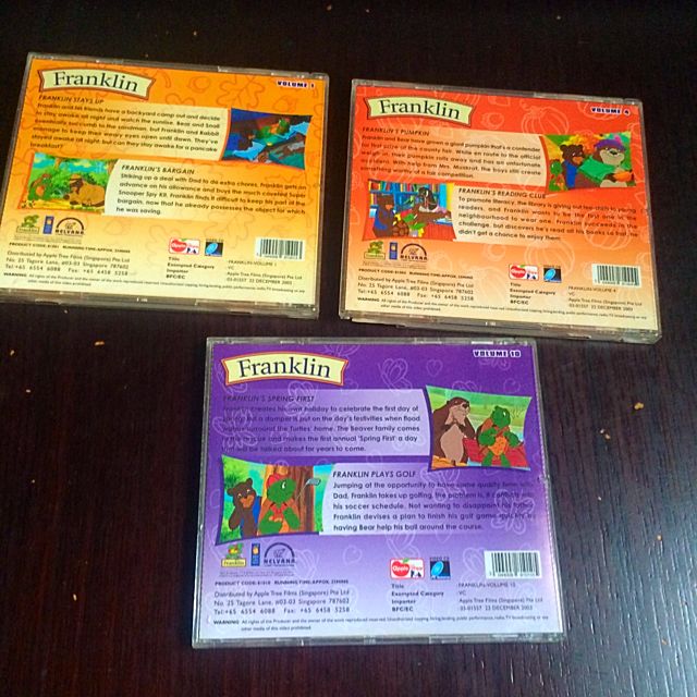Franklin VCD 3 Titles, Hobbies & Toys, Books & Magazines, Children's ...