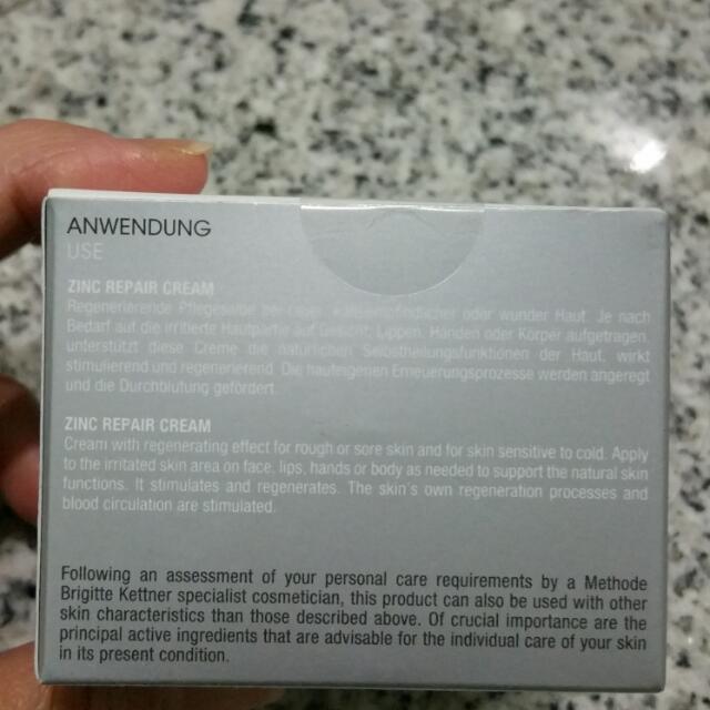 Methode Brigitte Knetter Zinc Repair Creme, Beauty & Personal Care ...