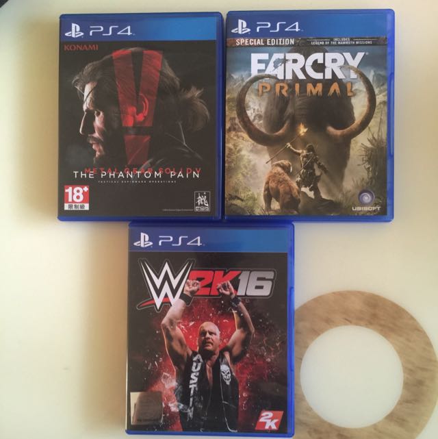 PS4 Games: Metal Gear Solid V The Phanton Pain, Far Cry Primal & WWE ...