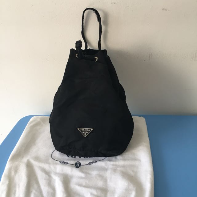 *RESERVED*PRADA drawstring bag, Luxury on Carousell