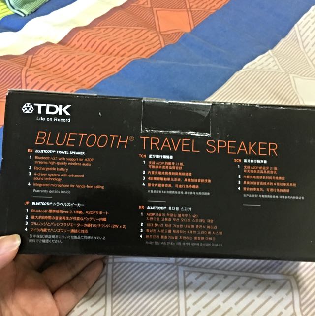 TDK BLUETOOTH TRAVEL SPEAKER, Audio, Soundbars, Speakers & Amplifiers ...