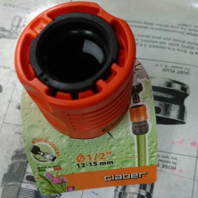 Claber Quick Coupling Water Fitting 8606/8568, Furniture & Home Living, Gardening, Hose and ...