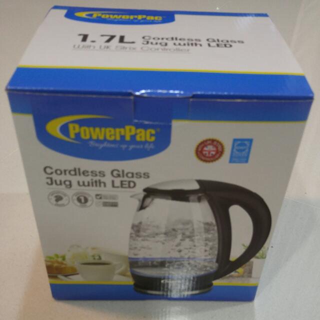 Cordless Glass Jug With LED, TV & Home Appliances, Kitchen Appliances ...